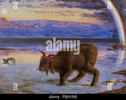 William Holman Hunt The Scapegoat painting on display at Lady Lever Art ...