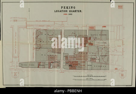 1177 Peking Legation Quarter 1900, lines of defence Stock Photo - Alamy