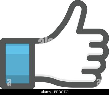 Thumb up hand sign. Vector Stock Vector Image & Art - Alamy