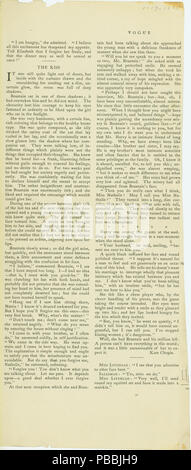Printed short story, The Kiss, by Kate Chopin fromVogue Magazine ...