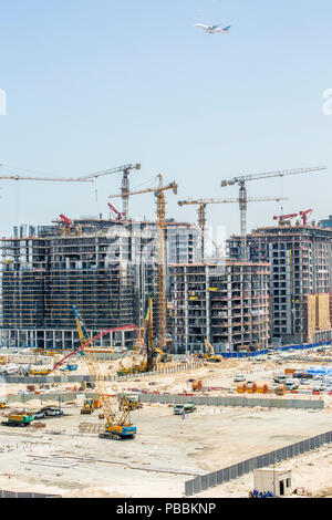 Top view of skyscraper building basement construction site Stock Photo ...