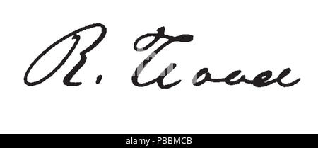 Reuben Wood signature Stock Photo - Alamy