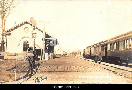 Norton station postcard (2 Stock Photo - Alamy