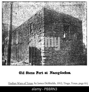 The Old Stone Fort in Nacogdoches, Texas, built in the 18th century ...