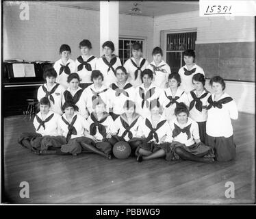 The 1916 photograph of the Oxford College basketball team shows the ...
