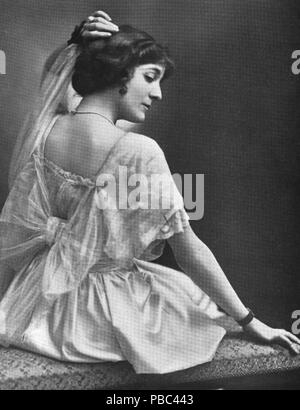 Elsie Janis, an American actress and singer, is pictured aboard the SS ...
