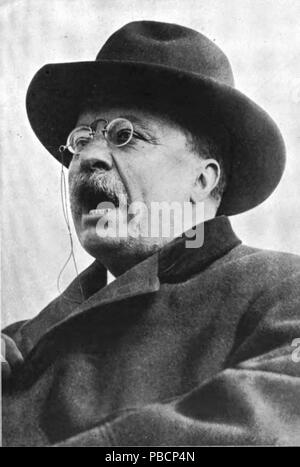 A historical portrait of Theodore Roosevelt, the 26th president of the ...