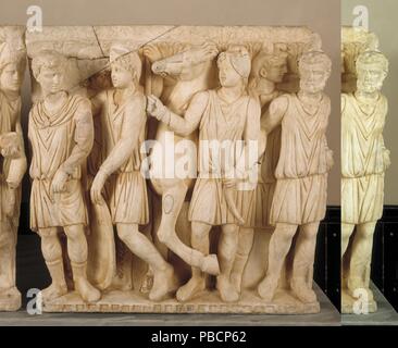 "Sarcophagus with the story of Achilles and Polyxena", Mid-III a.C ...