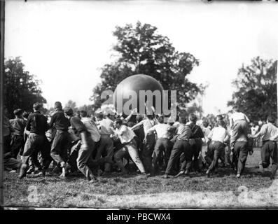 The 1910 freshman-sophomore push ball competition at Miami University ...