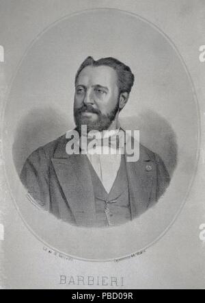 Madrid. Retrato de Francisco Asenjo Barbieri Stock Photo - Alamy