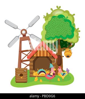 Beautiful farm cartoons Stock Vector Image & Art - Alamy