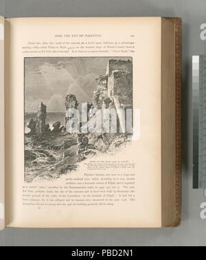 RUINS ON THE WEST SIDE OF ATHLIT [Atlit]. The fortress was built by the ...