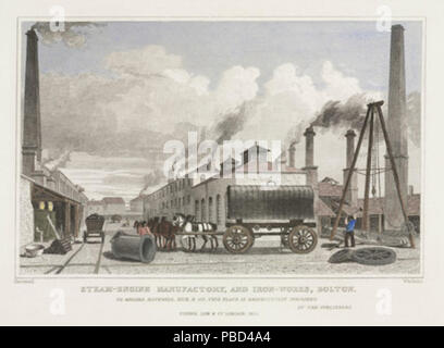 Rothwell Hick & Co. Steam-Engine Manufactory and Iron-Works, located in ...