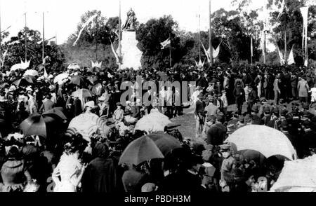 Sarmiento statue inaug 1900 Stock Photo - Alamy