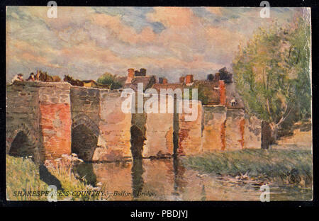 Shakespeare's Country.-Bidford Bridge Stock Photo - Alamy