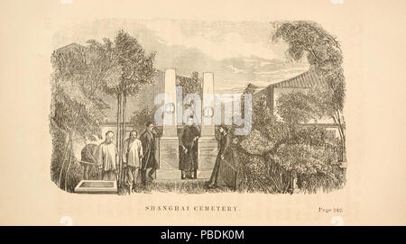 Shanghai Cemetery 1864 (original Stock Photo - Alamy