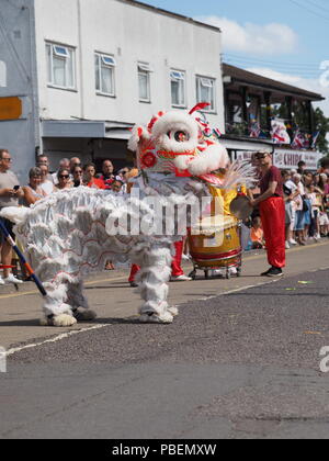 Leysdown, Kent, UK. 28th July, 2018. Leysdown Carnival: hundreds of ...