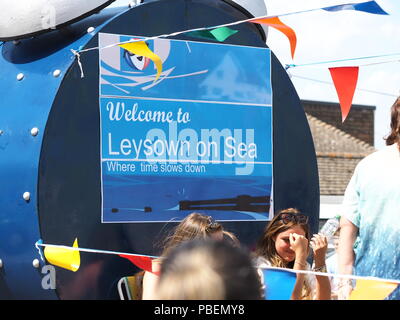 Leysdown, Kent, UK. 28th July, 2018. Leysdown Carnival: hundreds of ...
