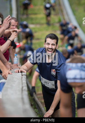 Titisee-Neustadt, Germany. 28th July, 2018. A participant of the Red ...