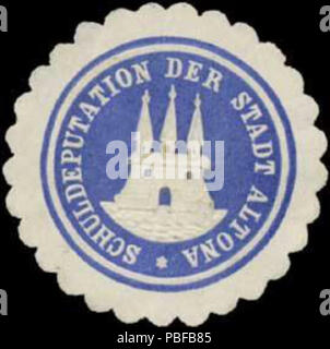 1503 Siegelmarke Schuldeputation der Stadt Altona W0235143 Stock Photo ...