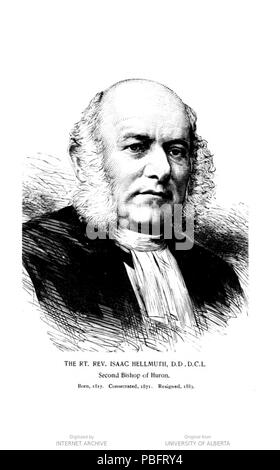 The Rt. Rev. Isaac Hellmuth was an Anglican bishop in Canada, known for ...