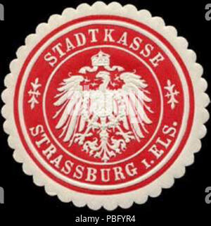 Siegelmarke Stadtkasse Strassburg Elsass W0311587 Stock Photo - Alamy