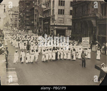 Silent parade in New York City against the East St. Louis riots, 1917 ...