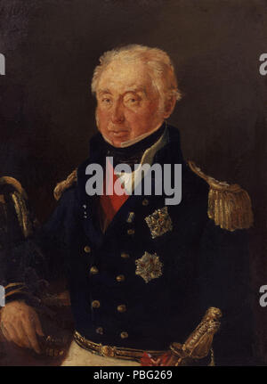 This is a portrait of Sir Robert Stopford, a British admiral known for ...