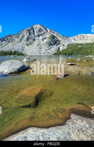 crescent lake in the pioneer mountains near melrose, montana Stock ...