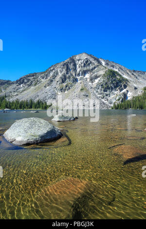 crescent lake in the pioneer mountains near melrose, montana Stock ...