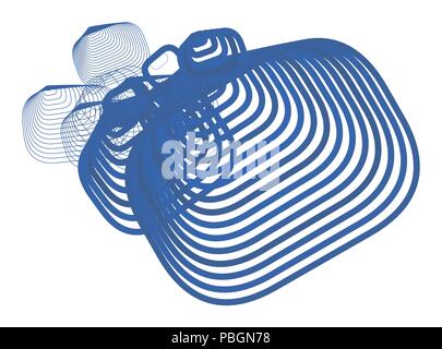 Shape of rounded rectangle, abstract geometric background pattern ...