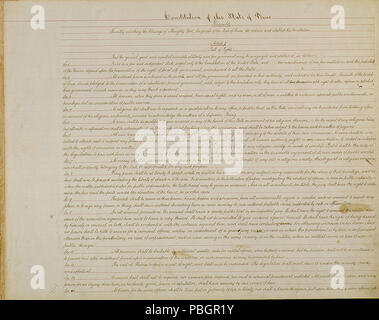 Texas constitution 1876 Stock Photo - Alamy