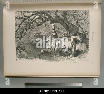 The Lower Pool of Siloam The old mulberry-tree, supported by stones, is ...