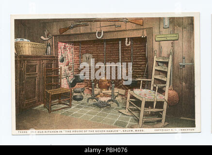 1661 The Old Kitchen in the House of the Seven Gables, Salem, Mass ...