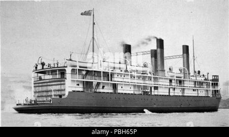 Photograph of the Prince Edward Island ferry in 1914, illustrating ...