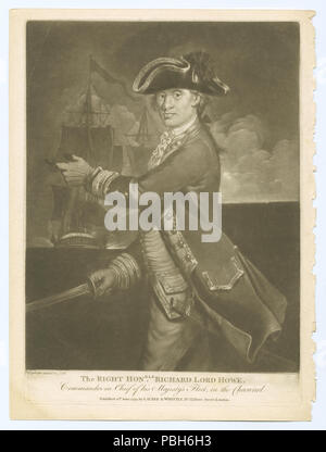Richard Lord Howe was the Commander in Chief of the British Fleet in ...