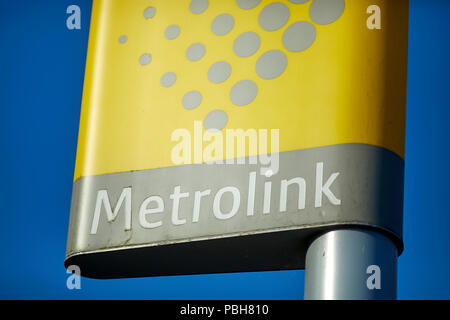 Burton Road Metrolink tram stop, Withington, Manchester, England, UK ...