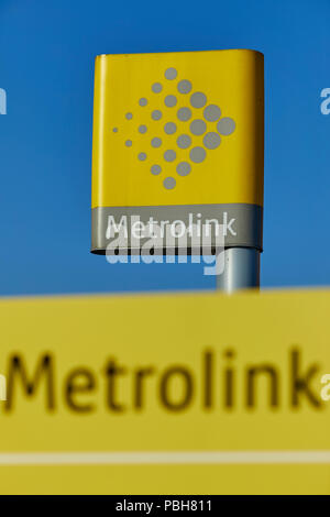 Burton Road Metrolink tram stop, Withington, Manchester, England, UK ...
