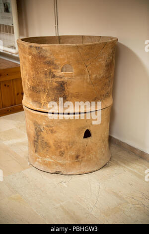 DION, GREECE - MAR 22, 2015: Ancient crates in the Archaeological ...