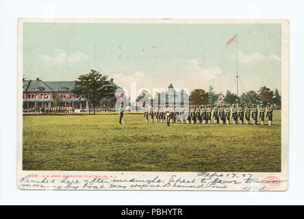1785 U. S. Army Barracks, Plattsburgh, N. Y (NYPL b12647398-67819 Stock ...