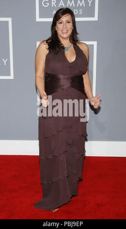 Rebecca Valadez arriving at the 49th Annual Grammy's at the Staples ...