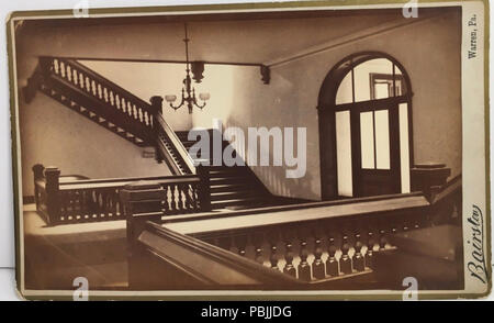 1832 Warren State Hospital staircase Stock Photo - Alamy