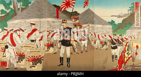 Triumphal Return of Victorious Japanese Imperial Army from Asan. Meiji ...