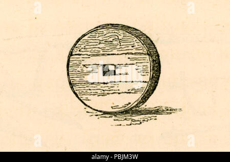 Wheel of buffalo cart - Fellows Charles - 1839 Stock Photo - Alamy