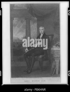 A formal portrait of James Monroe, the 5th President of the United ...