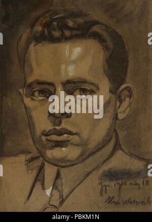 6 Aba-Novák Portrait of a man 1918 Stock Photo - Alamy