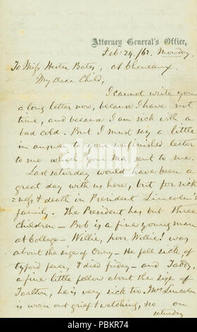 901 Letter from Edw. Bates (Edward Bates), Washington City, to his ...