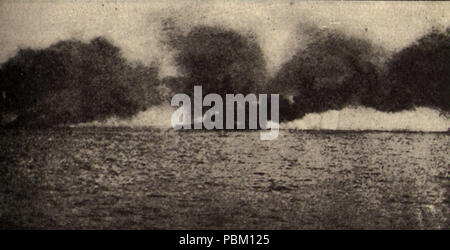 HMS Lion hit, Battle of Jutland, WW1 Stock Photo - Alamy