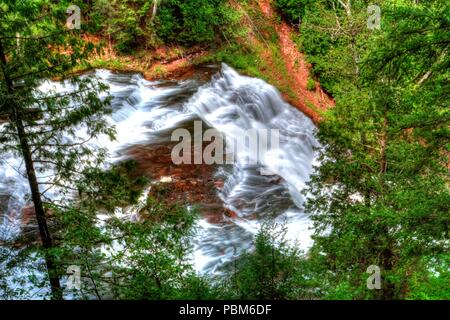 Agate Falls, Michigan Stock Photo - Alamy