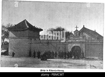 Juye incident missionary compound outside view Stock Photo - Alamy